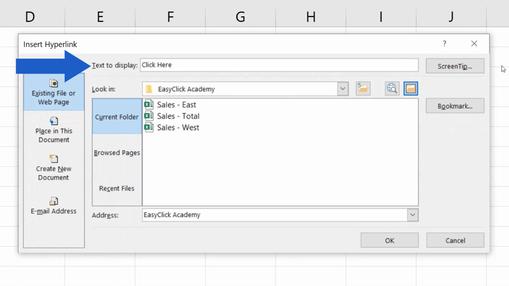 How to Create a Hyperlink in Excel