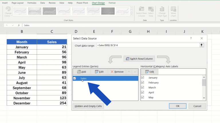 How to Rename a Legend in an Excel Chart
