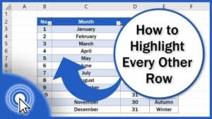 How to Highlight Every Other Row in Excel