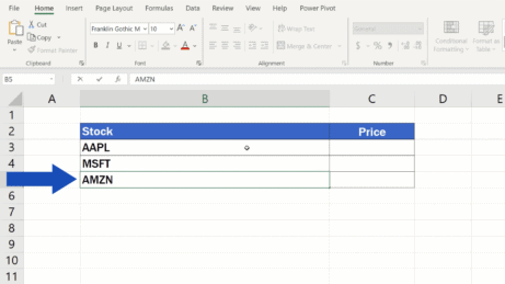 How to Get Stock Prices in Excel