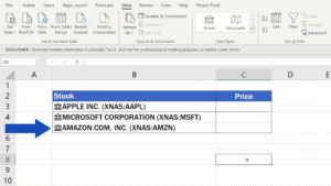 How to Get Stock Prices in Excel