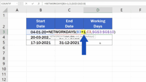 How to Calculate Working Days in Excel