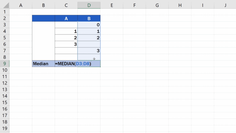 How to Calculate the Median in Excel