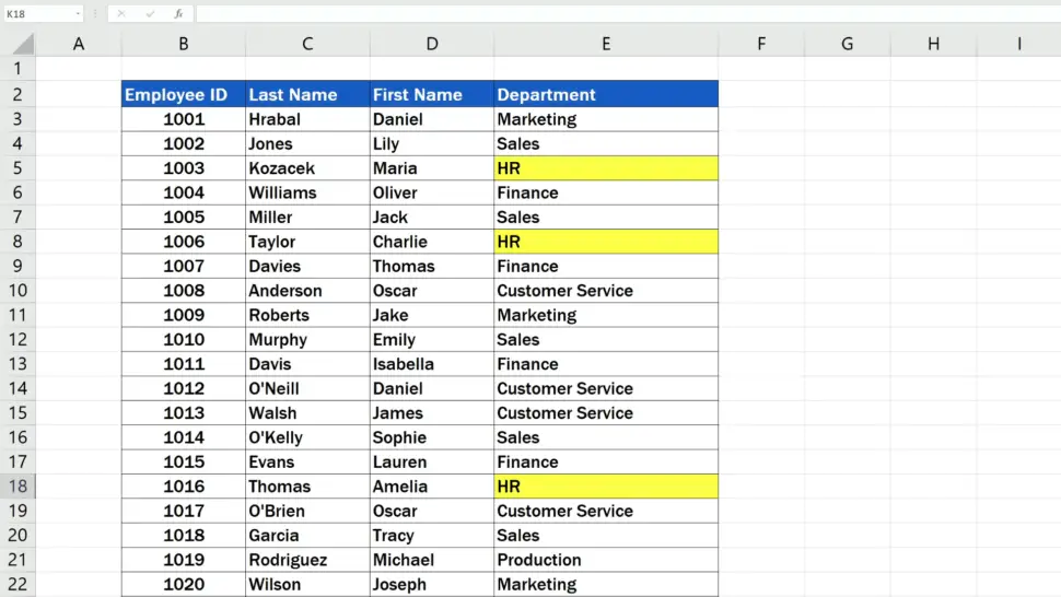 How to Replace Words in Excel