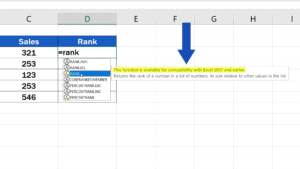 How to Calculate a Rank in Excel