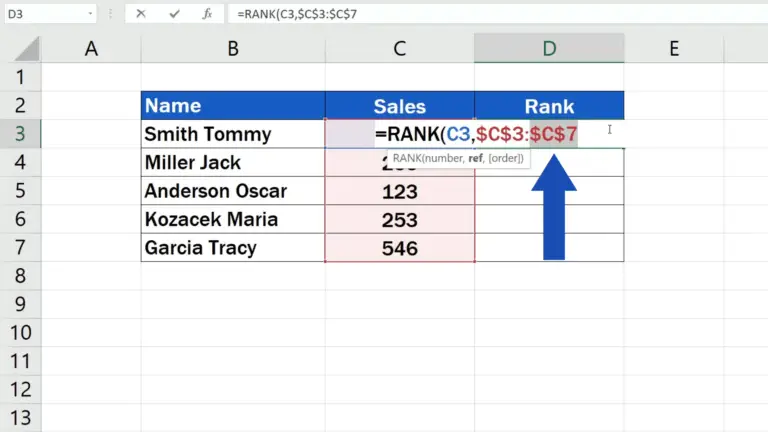 How to Calculate a Rank in Excel