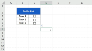 How to Insert a Checkbox in Excel