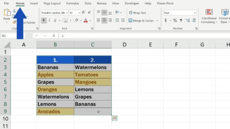 How to Compare Two Columns in Excel to Find Differences