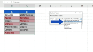 How to Compare Two Columns in Excel to Find Differences