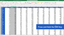 How to Select Two Different Columns in Excel at the Same Time