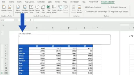 How to Add a Header in Excel
