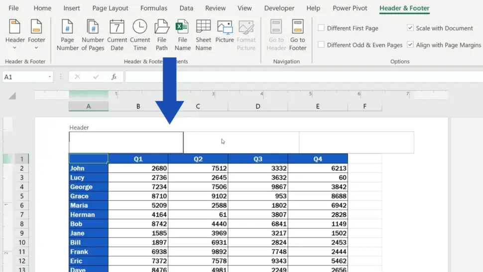 How to Insert Page Numbers in Excel