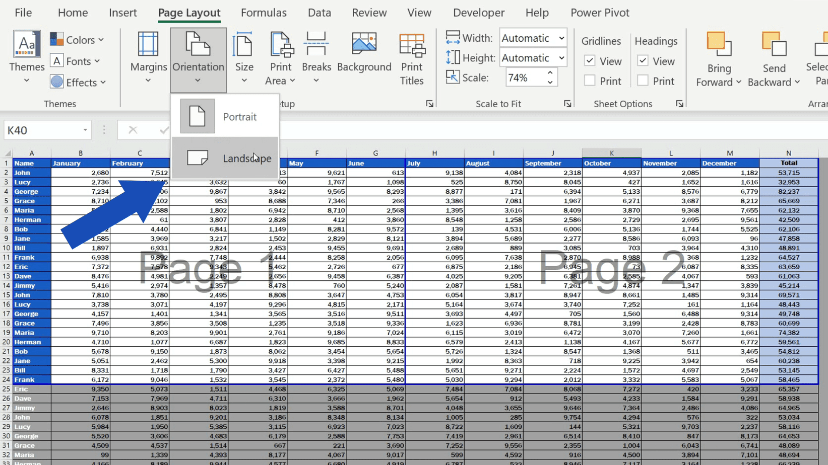 How To Set The Print Area In Excel