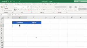 How to Write Pi in Excel