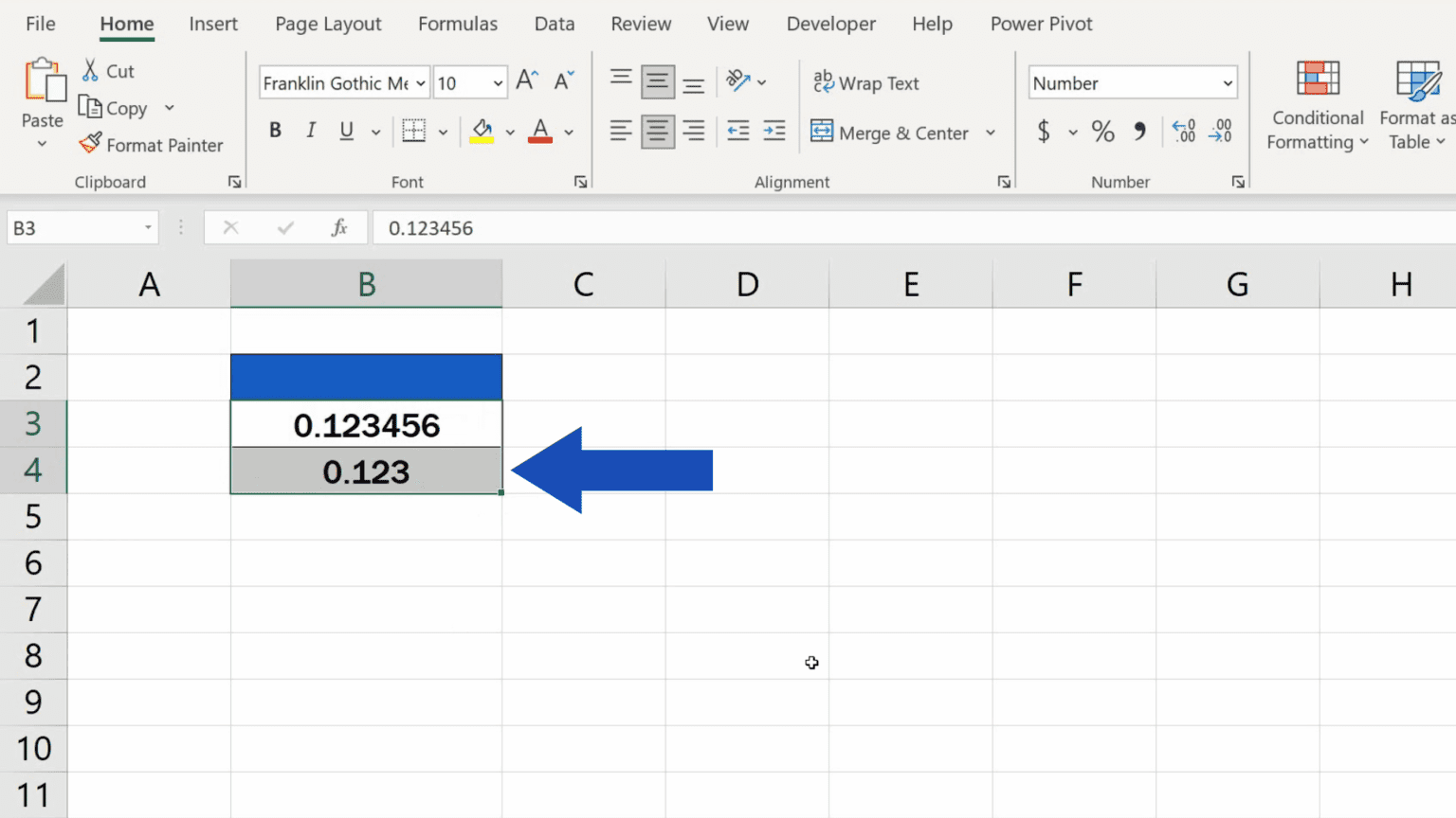 How to Change the Number of Decimal Places in Excel