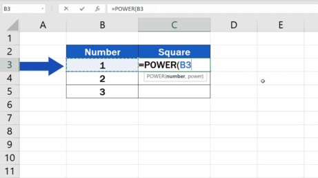 How to Square a Number in Excel