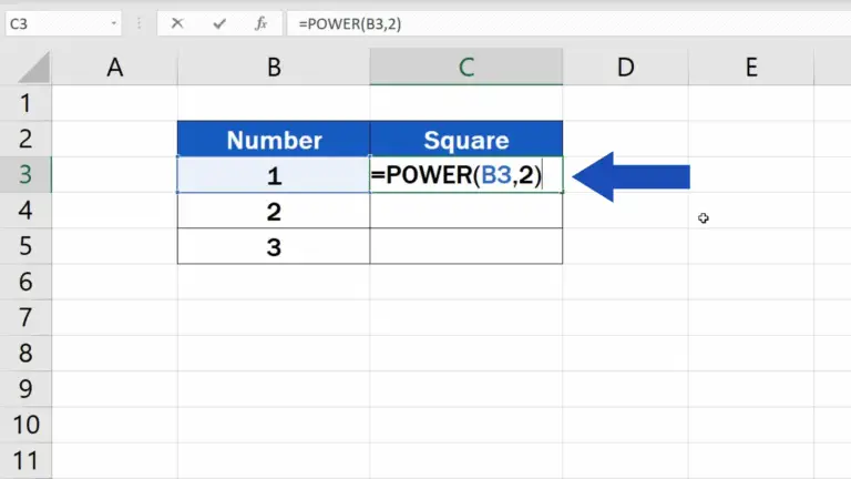 How to Square a Number in Excel