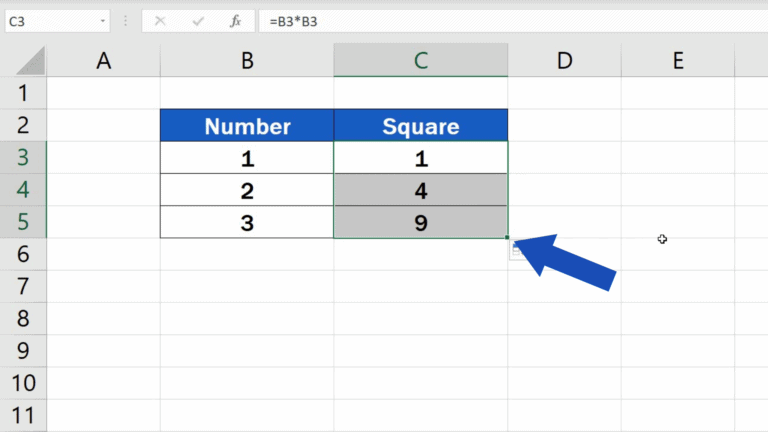 How to Square a Number in Excel
