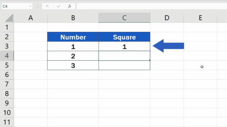 How to Square a Number in Excel
