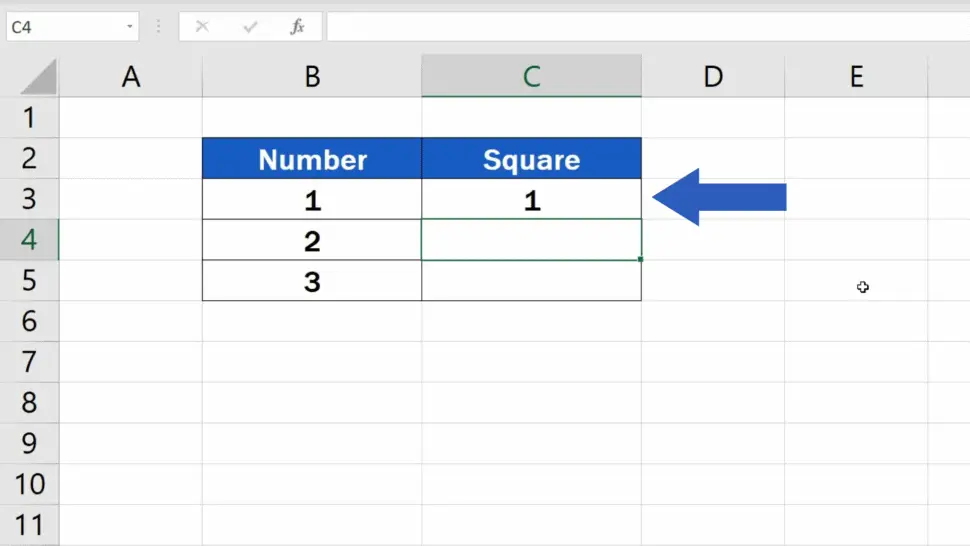 How to Square a Number in Excel