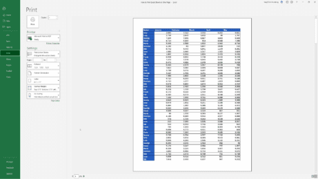 How to Print an Excel Sheet on One Page