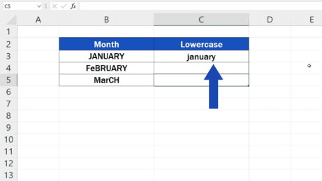 How to Change Capital Letters to Lowercase in Excel