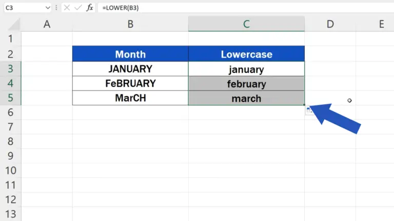 How to Change Capital Letters to Lowercase in Excel