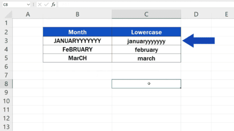 How to Change Capital Letters to Lowercase in Excel