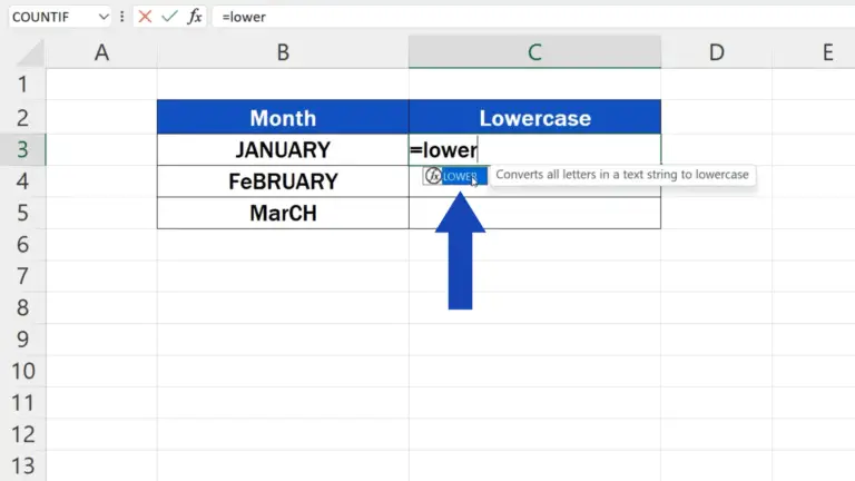 How to Change Capital Letters to Lowercase in Excel