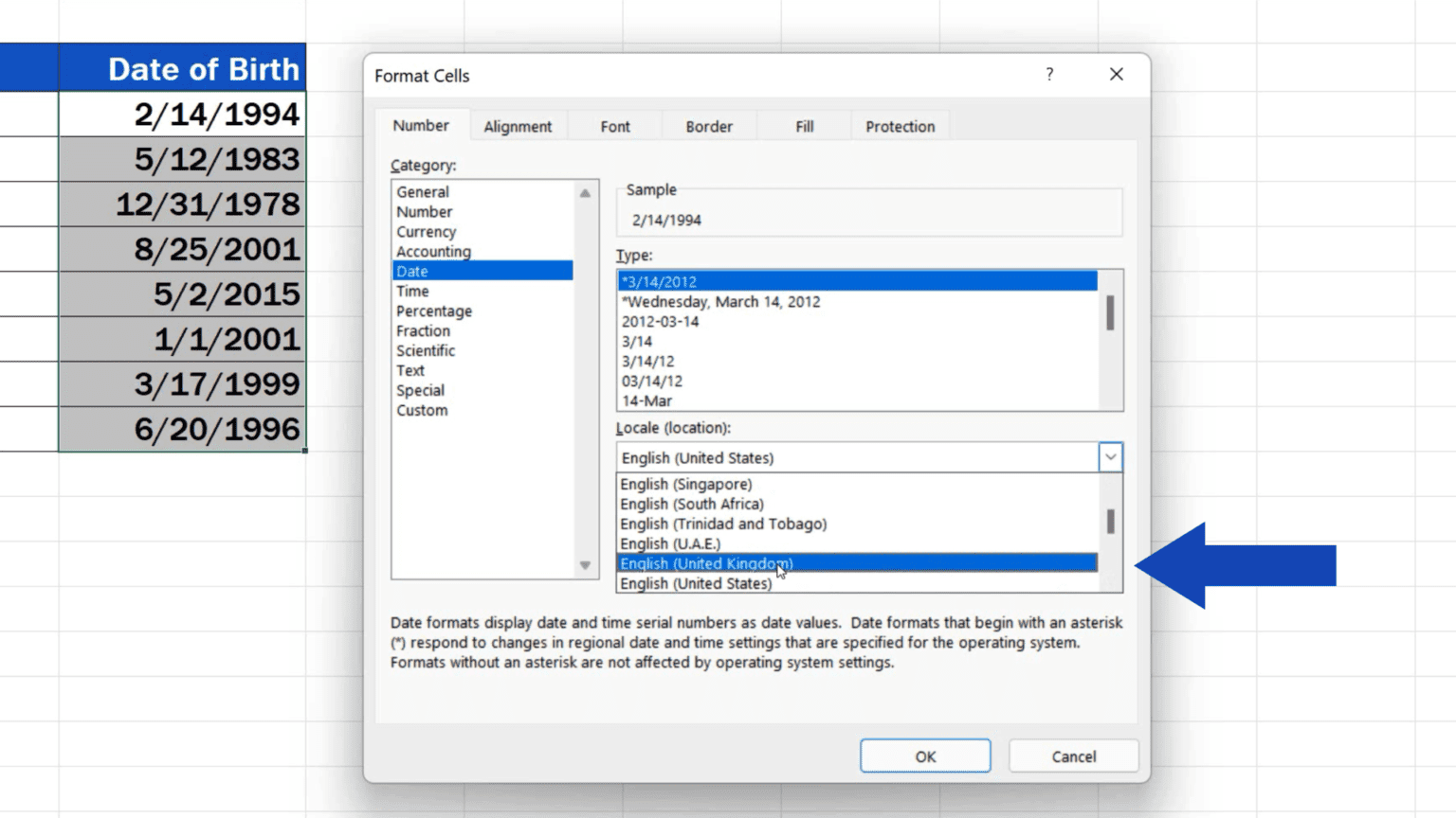 How to Change Date Format in Excel