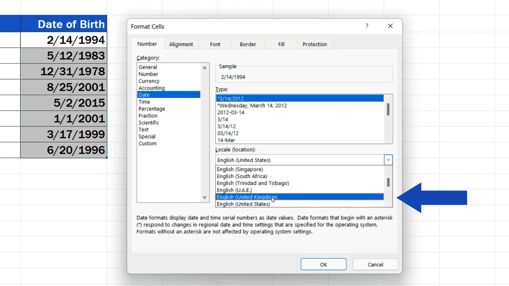 How to Change Date Format in Excel