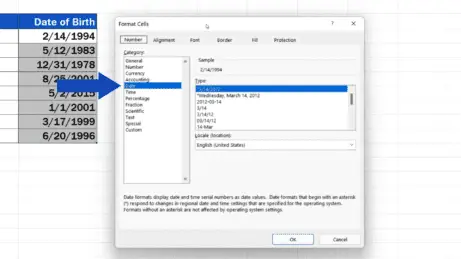 How to Change Date Format in Excel