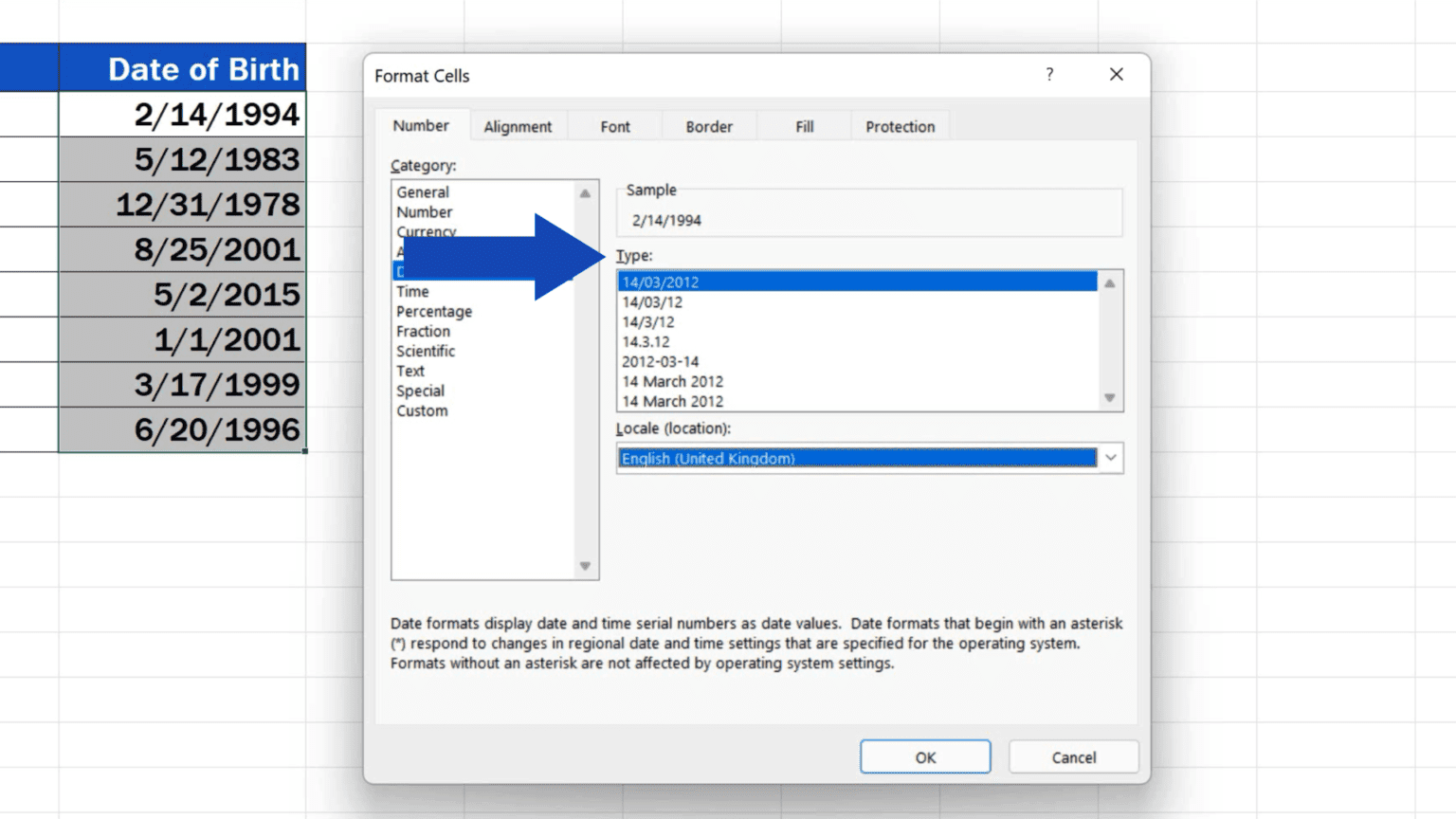 How to Change Date Format in Excel