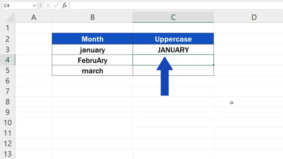 How to Change Lowercase to Uppercase in Excel