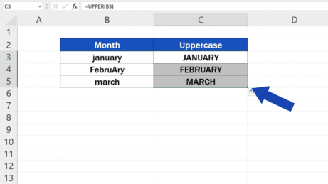 How to Change Lowercase to Uppercase in Excel
