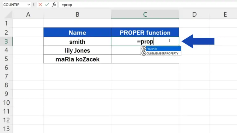 How to Capitalize First Letters in Excel