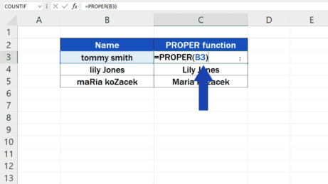 How to Capitalize First Letters in Excel