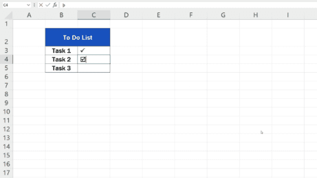 How to Insert a Check Mark in Excel