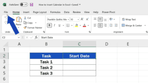 How to Insert a Calendar in Excel