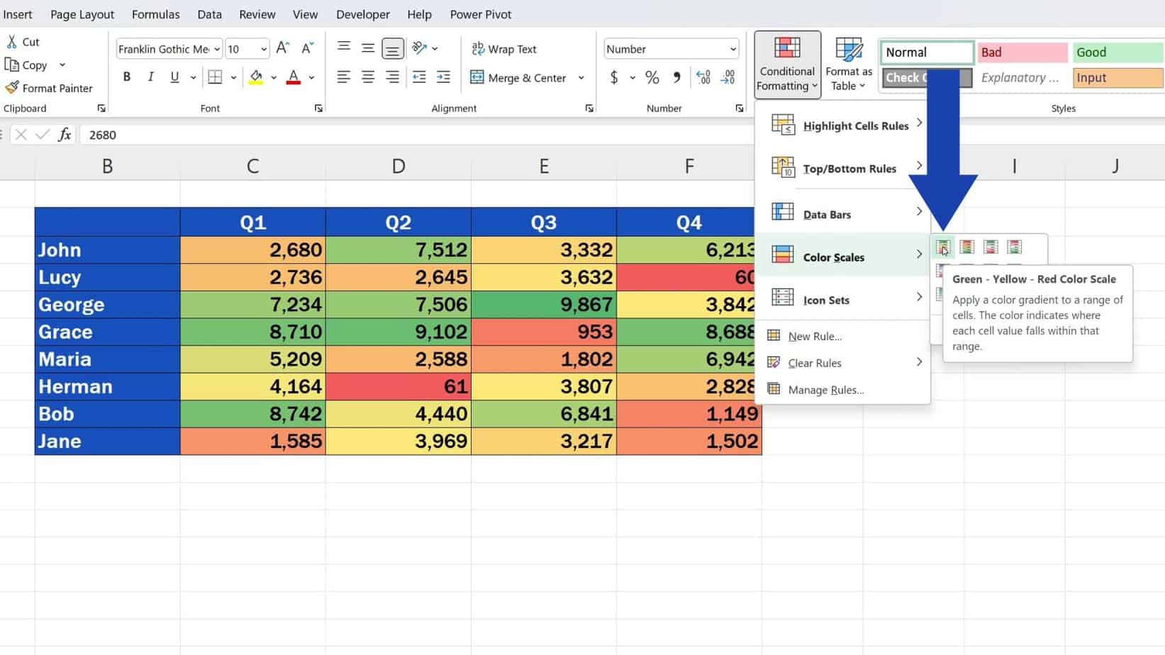 How to Create a Heat Map in Excel
