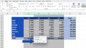 How to Resize Multiple Columns in Excel