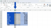 How to Resize Multiple Columns in Excel