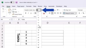 How to Write Vertically in Excel