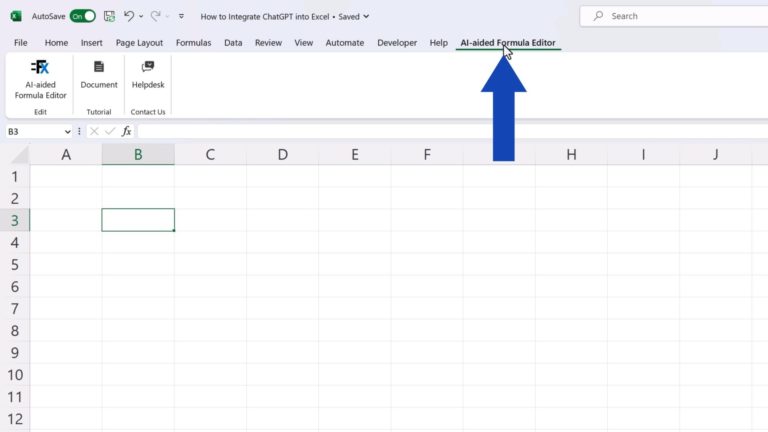 How to Integrate ChatGPT into Excel