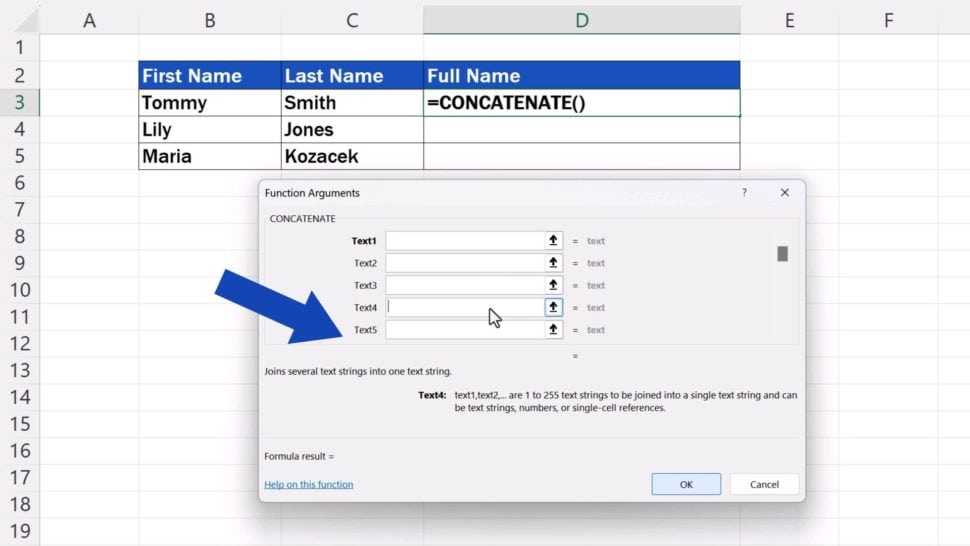 How to Concatenate in Excel