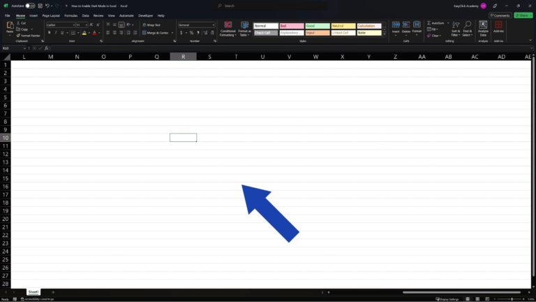 How to Enable Dark Mode in Excel (The Ultimate Guide) - EasyClick ...