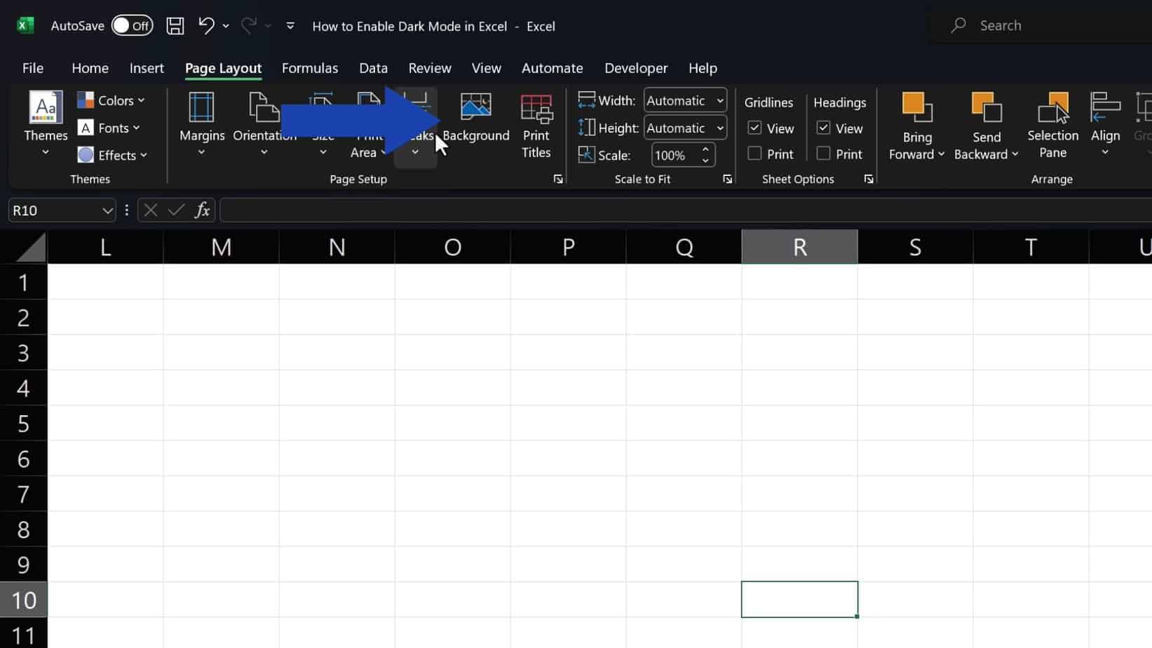 How to Enable Dark Mode in Excel (The Ultimate Guide) - EasyClick ...