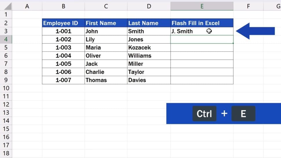 How to Use Flash Fill in Excel - EasyClick AcademyEasyClick Academy