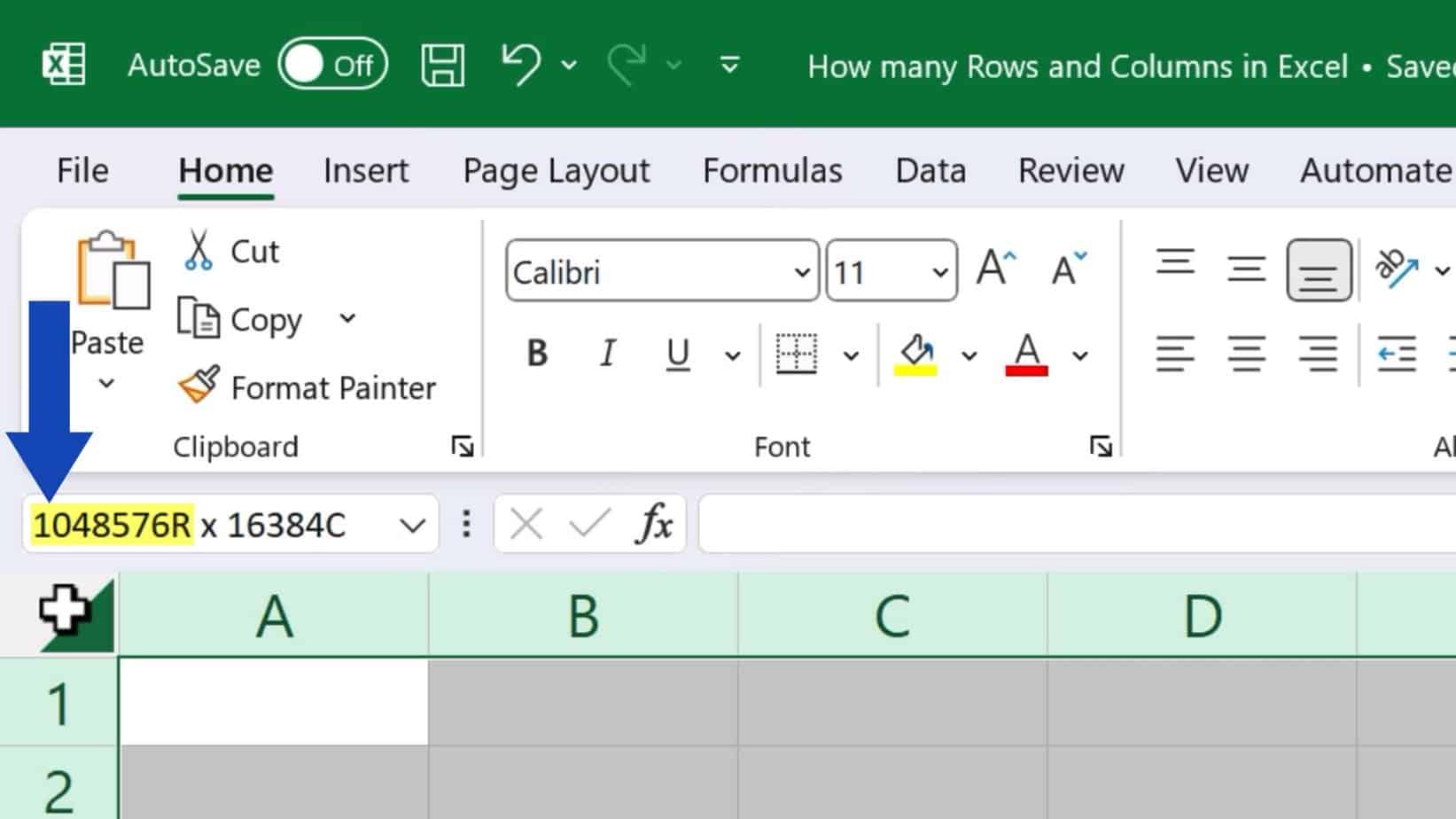 How Many Rows and Columns There Are in Excel - EasyClick ...