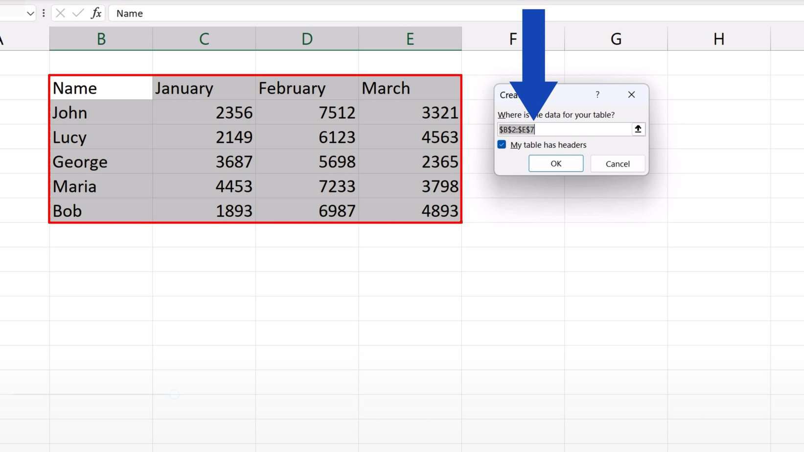 How to Make a Table in Excel (Format as Table) - EasyClick ...
